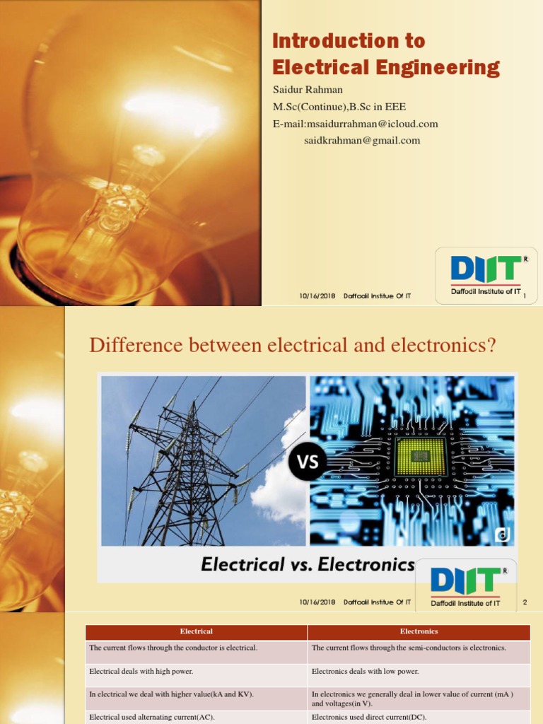 Introduction To Electrical Engineering | PDF | Electronics | Electric ...