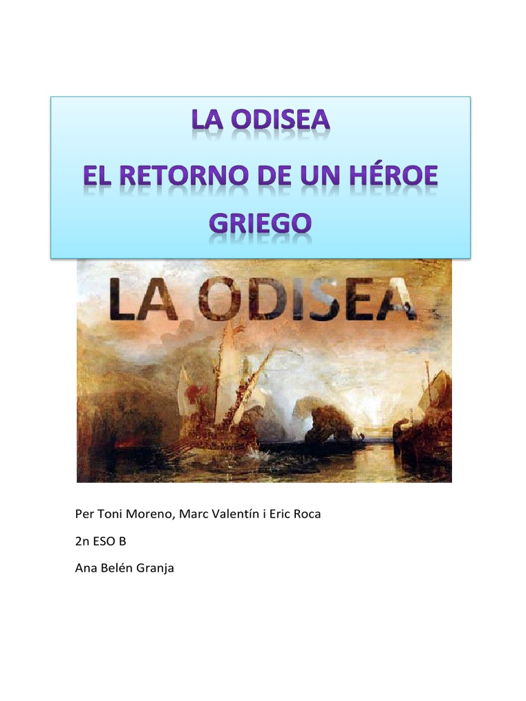 La Odisea | PDF | Odiseo | Odisea