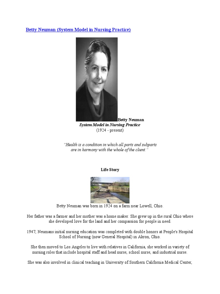 System Model in Nursing Practice | PDF | Stress (Biology) | Nursing