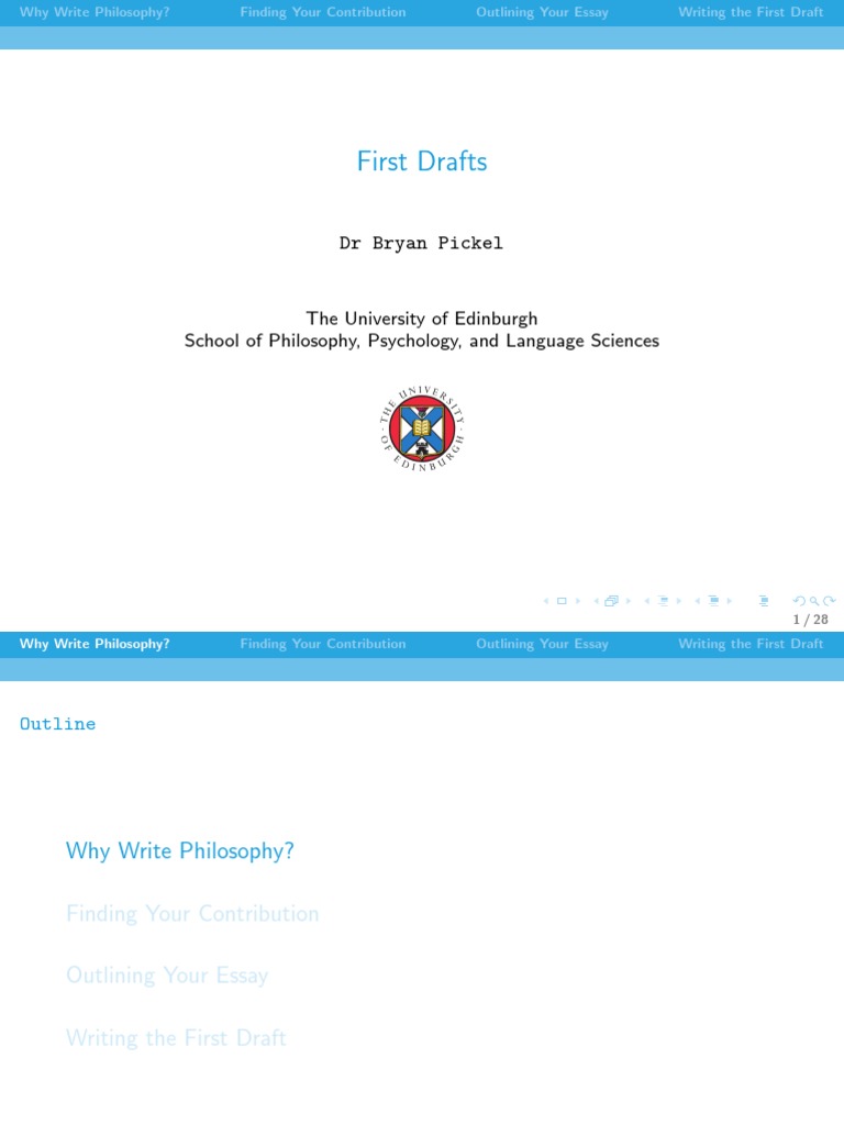 How To Write A Philosophy Paper - Slides | PDF | Argument | Thought