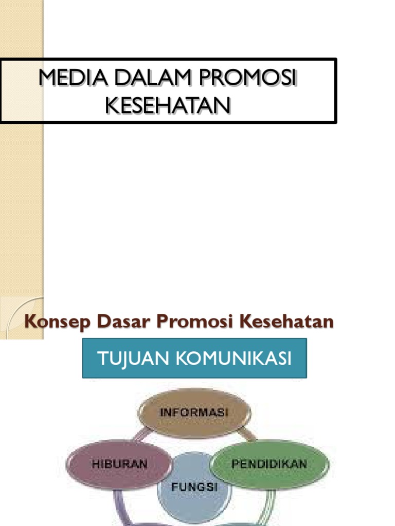 Media Dalam Promosi Kesehatan | PDF