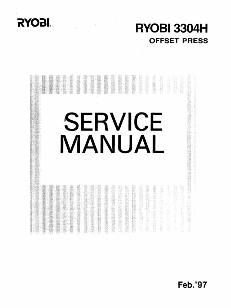 RYOBI 3304H Service Manual | PDF | Electromagnetic Interference ...