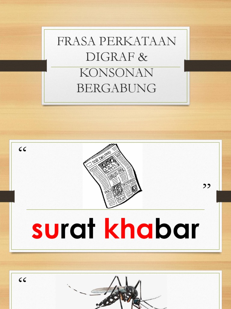 Frasa Perkataan Digraf & Konsonan Bergabung | PDF