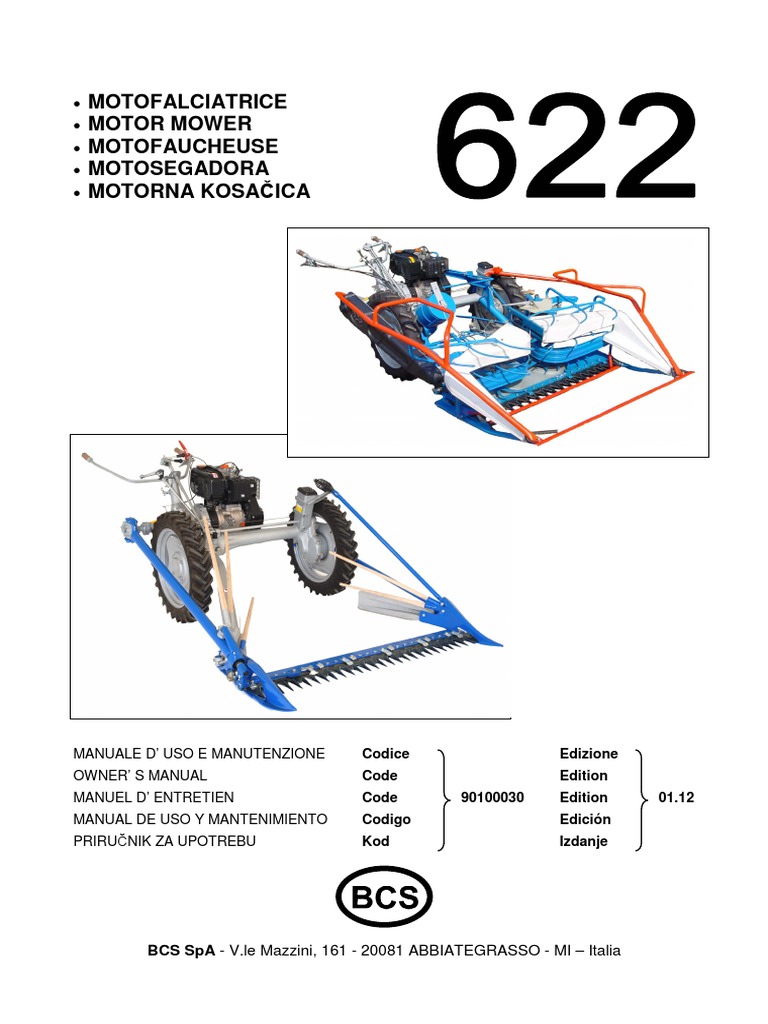 BCS 622 Manual 90100030 01-12 | PDF
