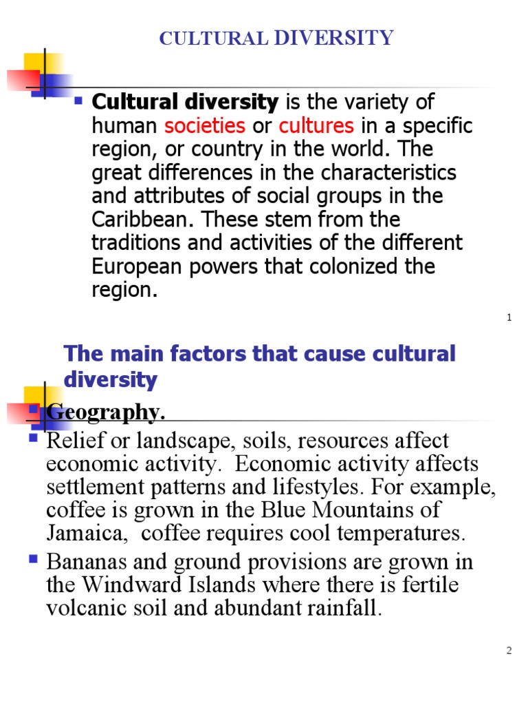 Cultural Diversity Is The Variety of | PDF | Race (Human Categorization ...