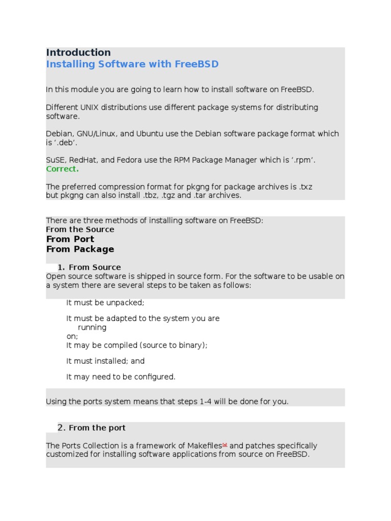 Installing Software With FreeBSD | PDF | Domain Name System | Domain Name
