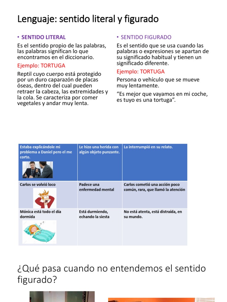 Lenguaje Literal y Figurado | PDF