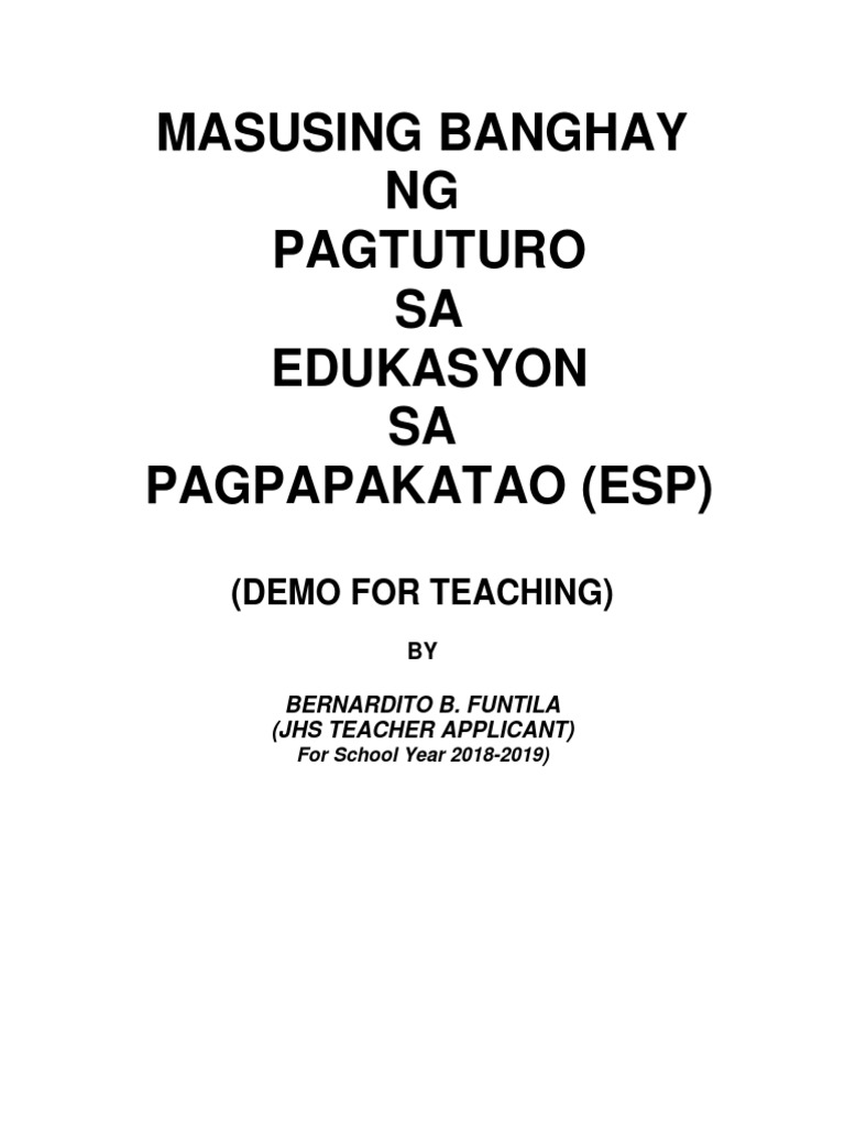Esp Demo Deped | PDF