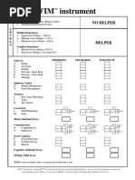 Functional Independence Measure (FIM) Description | PDF | Physical ...
