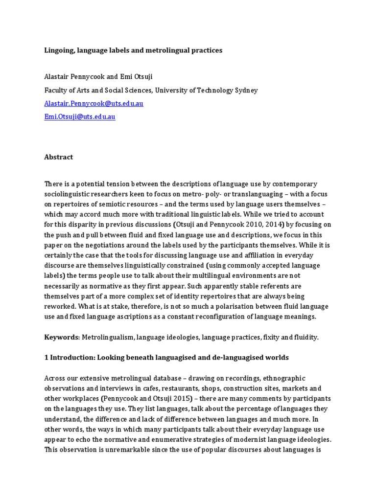 Marking Communicative Repertoire Through | PDF | Philosophical Realism ...