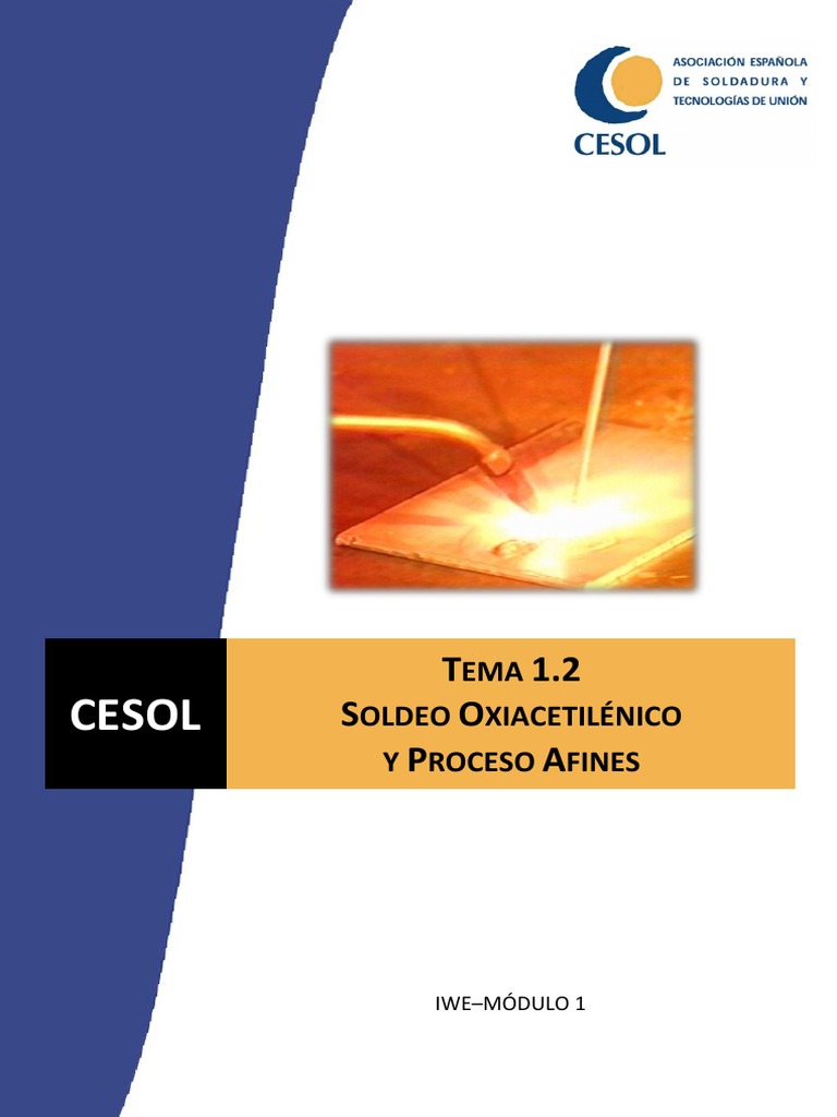 02 IWE - Tema 1.2. Rev3 - DEF PDF | PDF | Combustión | Soldadura