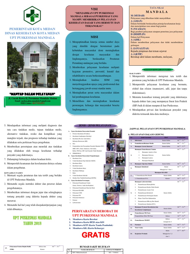 Layanan Kesehatan UPT Puskesmas Mandala | PDF