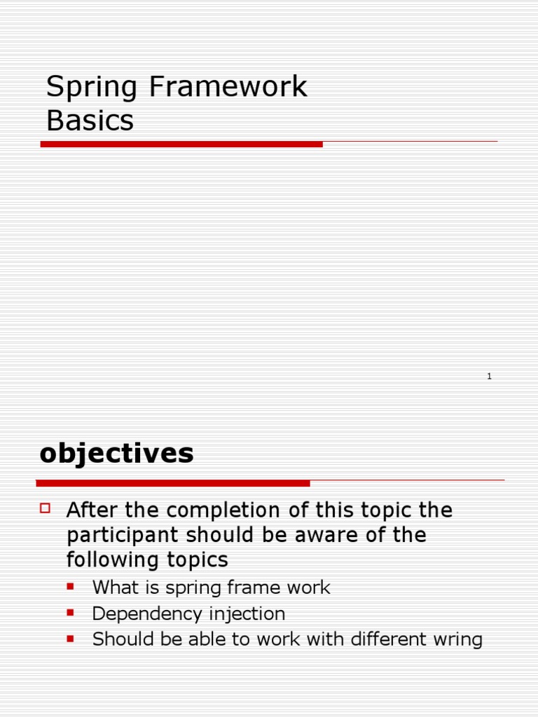 An Introduction to the Spring Framework: Core Concepts, Architecture ...