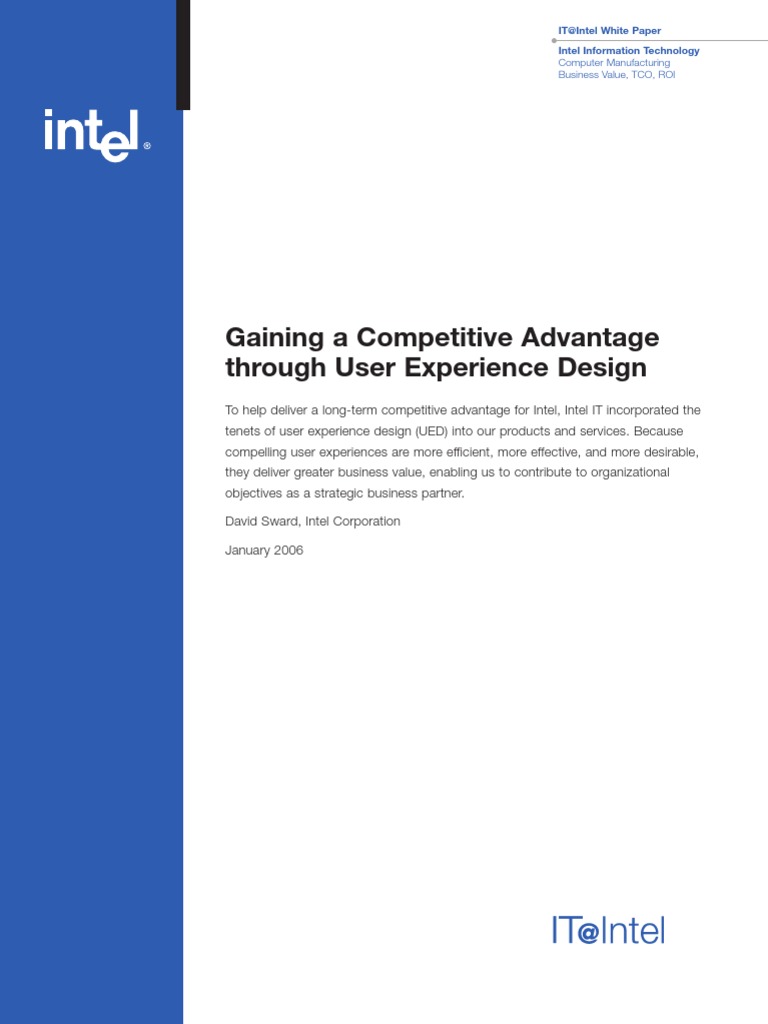 Comp Adv User Exp | PDF | Usability | Business Value
