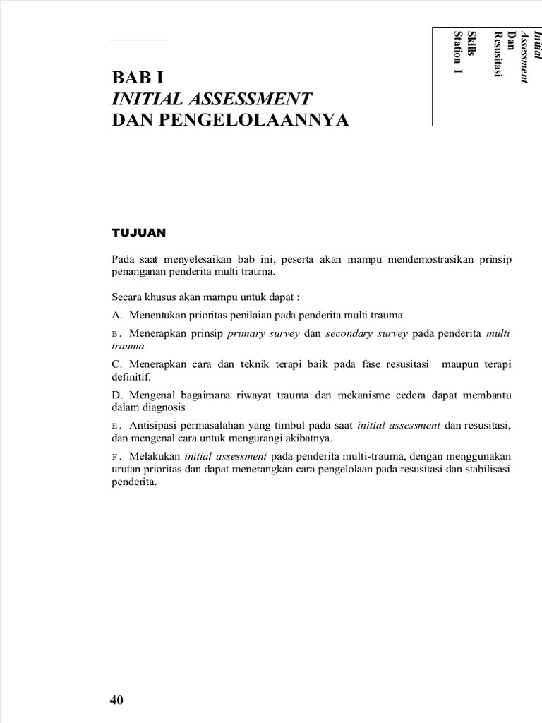 CATATAN BAHASA INDO ATLS. - Atls-Textbook PDF | PDF