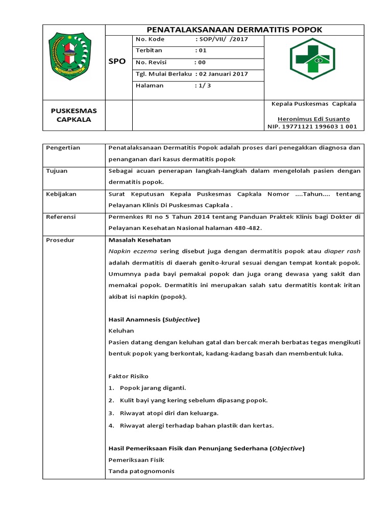 Penatalaksanaan Dermatitis Popok pada Bayi | PDF | Pengembangan Diri ...