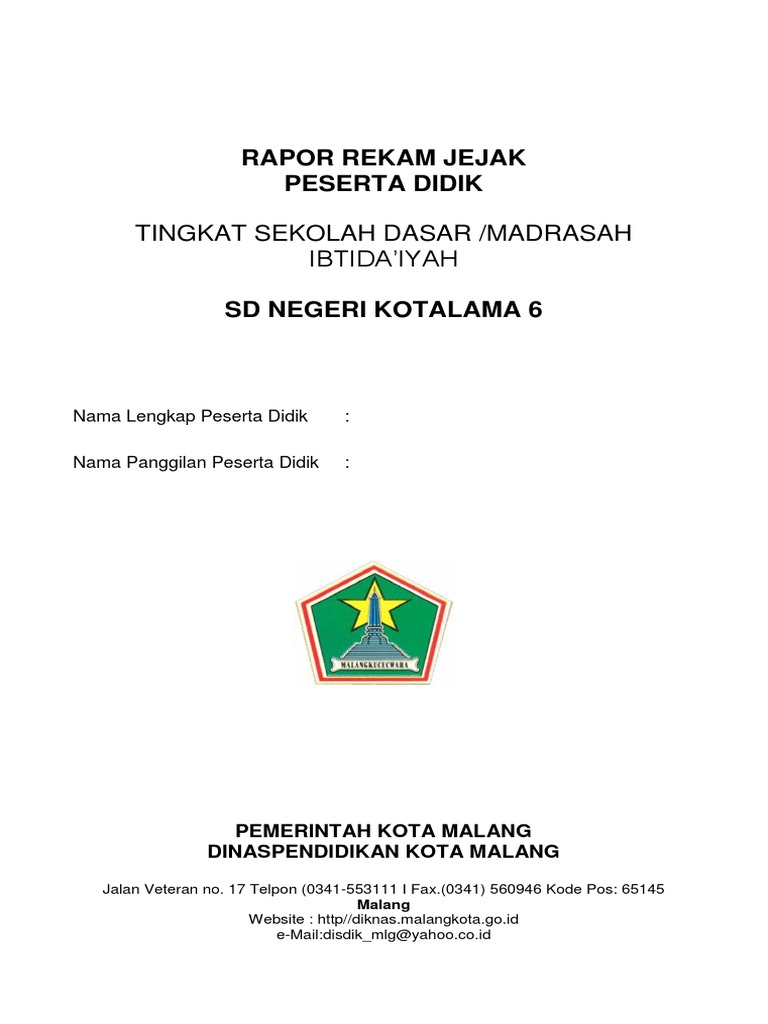 Cover Rapor Rekam Jejak | PDF