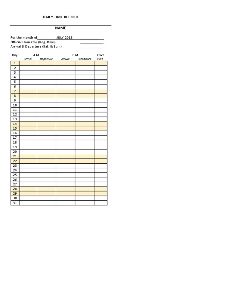 DTR Sample 1 | PDF
