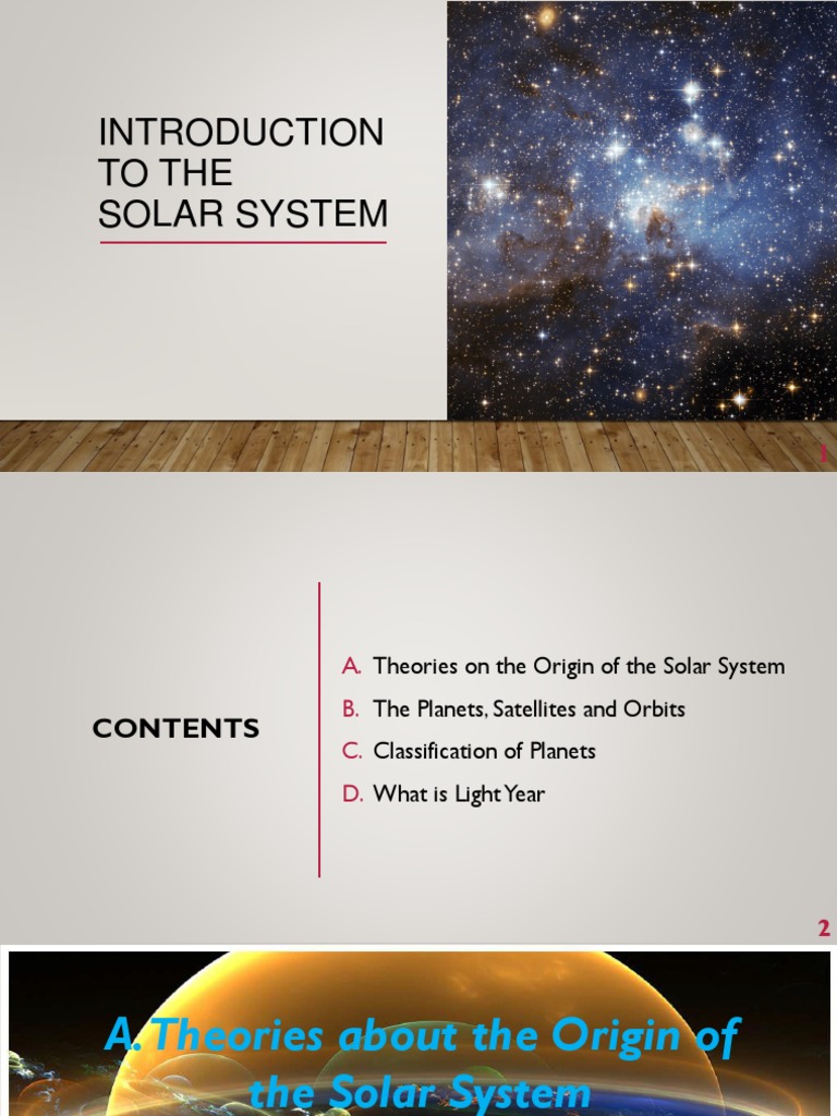 Theories of Solar System Origin | PDF | Sun | Solar System