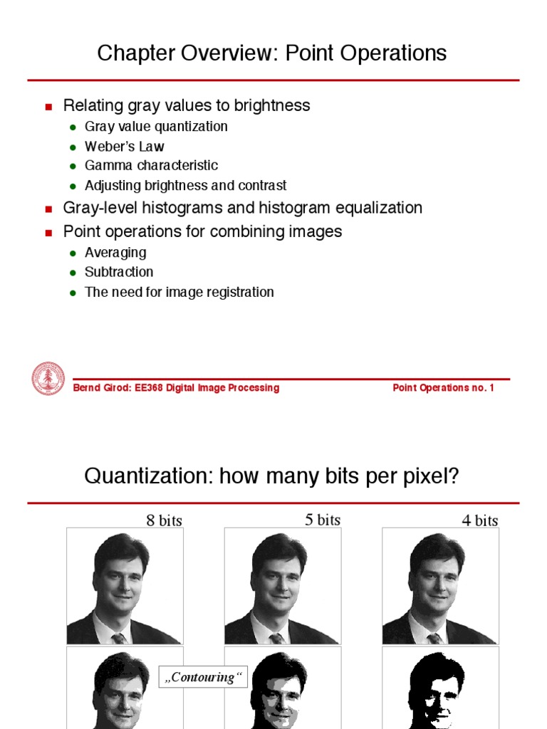 2 Point Operations | PDF | Computer Vision | Multidimensional Signal ...