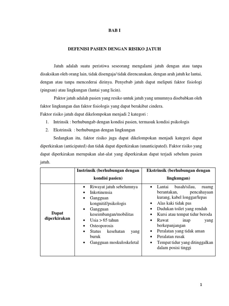 Panduan Risiko Pasien Jatuh 2 | PDF