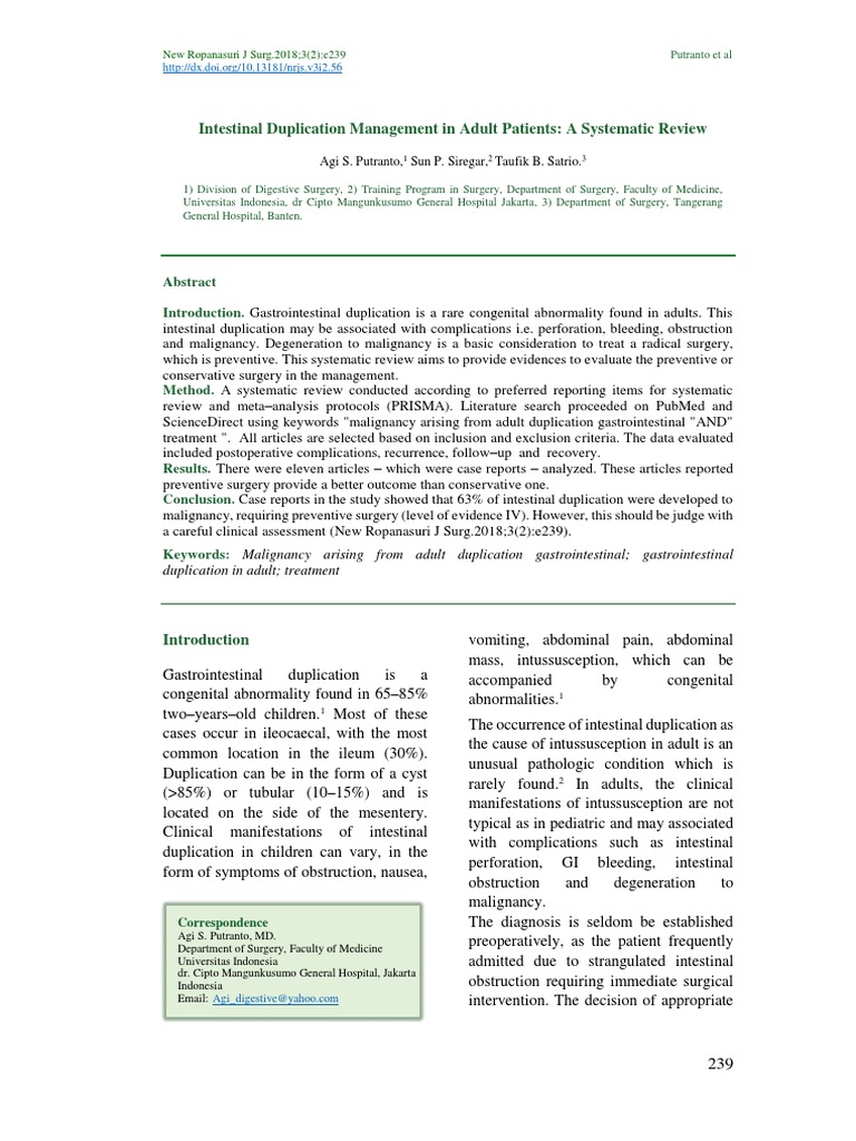 Small Bowel Obstruction | PDF | Systematic Review | Surgery
