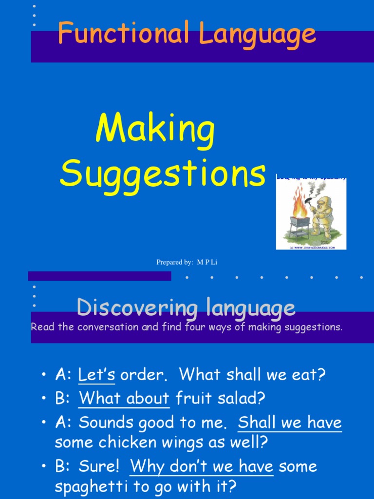 Making Suggestions | PDF