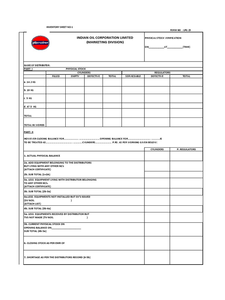 Master Inventory Format PDF | PDF | Business