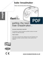 Morphy Richards Breadmaker Manual | PDF | Flour | Breads