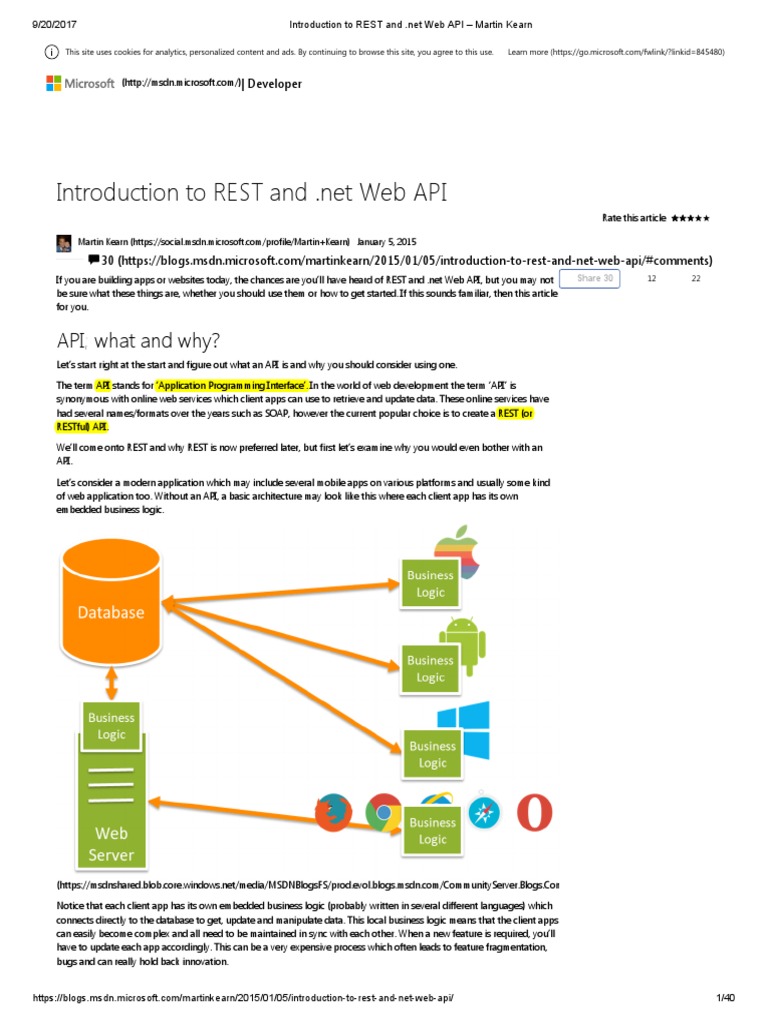 Introduction To REST and PDF | PDF | Hypertext Transfer Protocol | Representational State Transfer