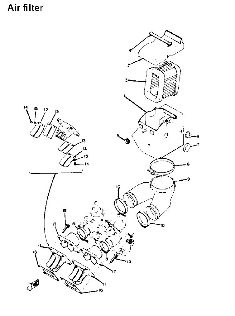 Yamaha RD350 73 Parts List ENG | PDF