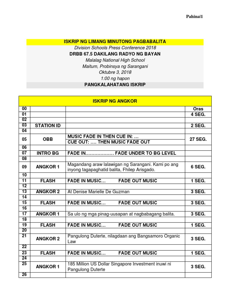 Anchor Script DDRB 2018 | PDF
