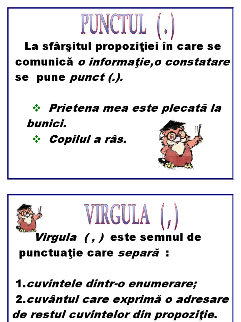 Planse Semne de Punctuatie | PDF