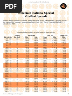 British Standard Cycle Thread Chart | PDF | Machining | Metalworking