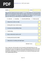 Mini International Neuropsychiatric Interview | PDF | Psychiatry ...