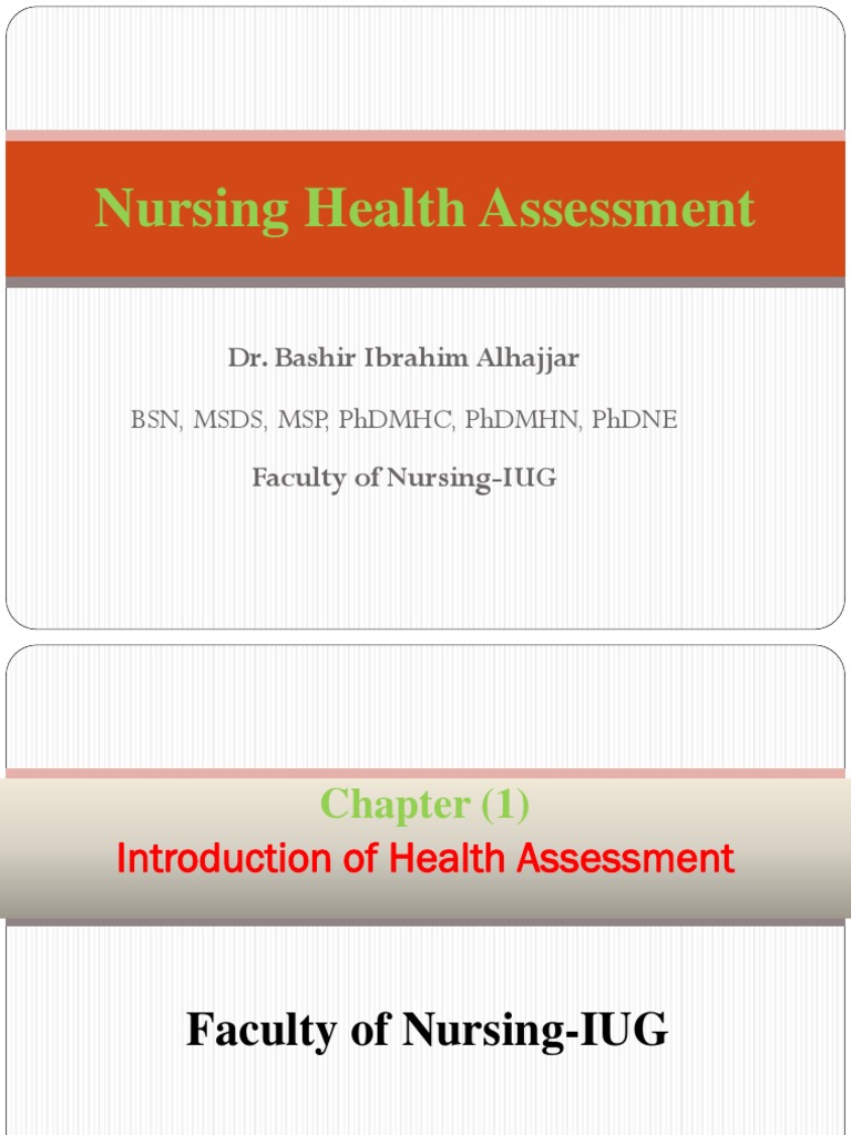 Health Assessment Chapter 1 Introduction of Health Assessment | PDF ...