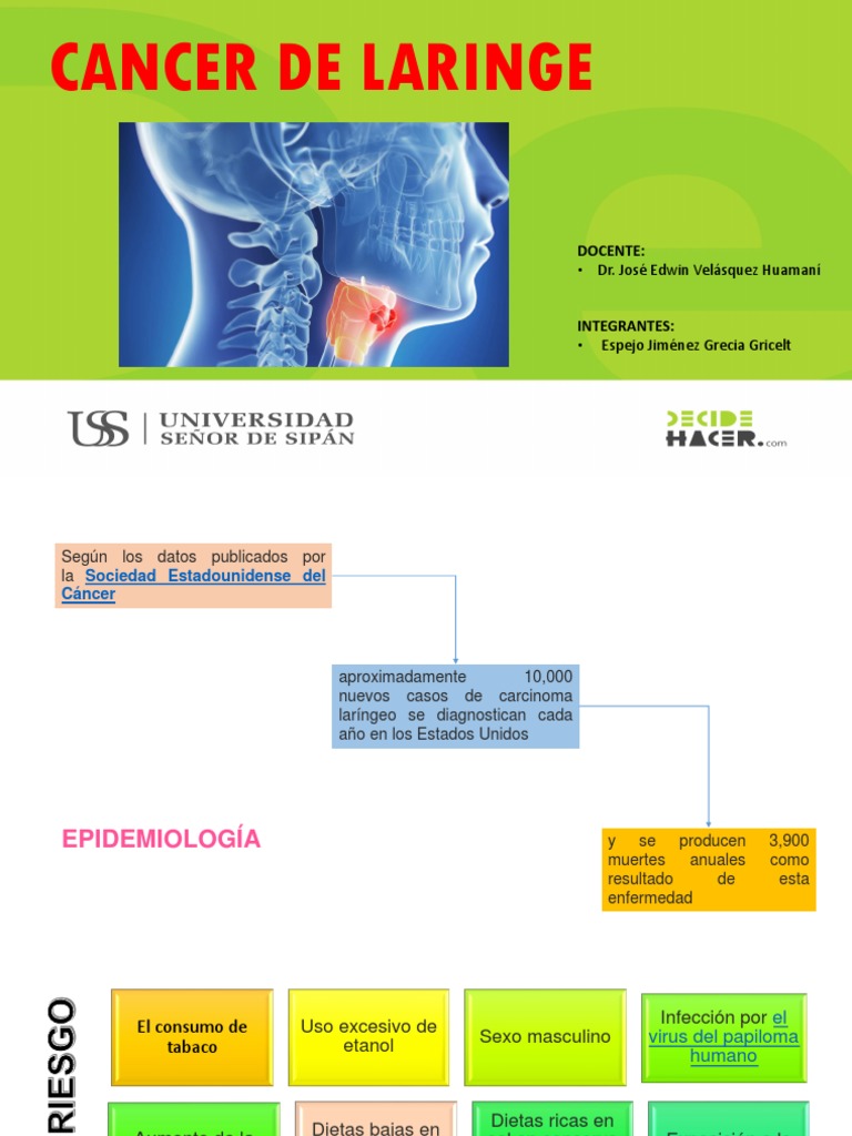 EXPO FINAL CANCER DE LARINGE.pptx | Cáncer | Quimioterapia