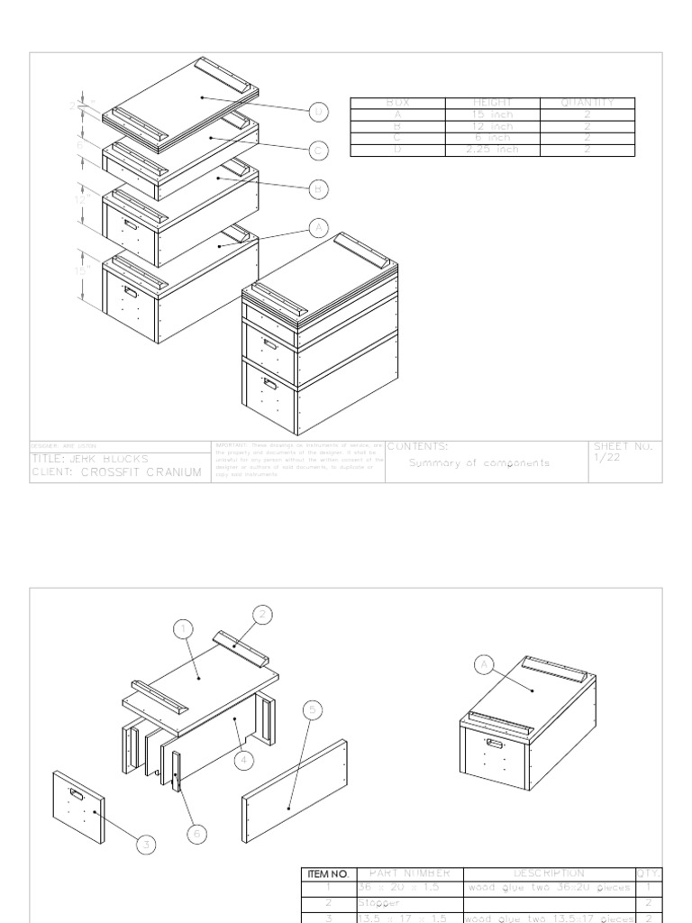 Jerk Box For Olympic Weightlifting | PDF | Plywood | Crafts