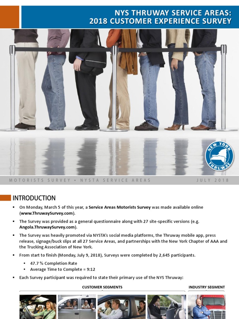 Service Areas Survey Results | PDF | Truck Driver | Transport