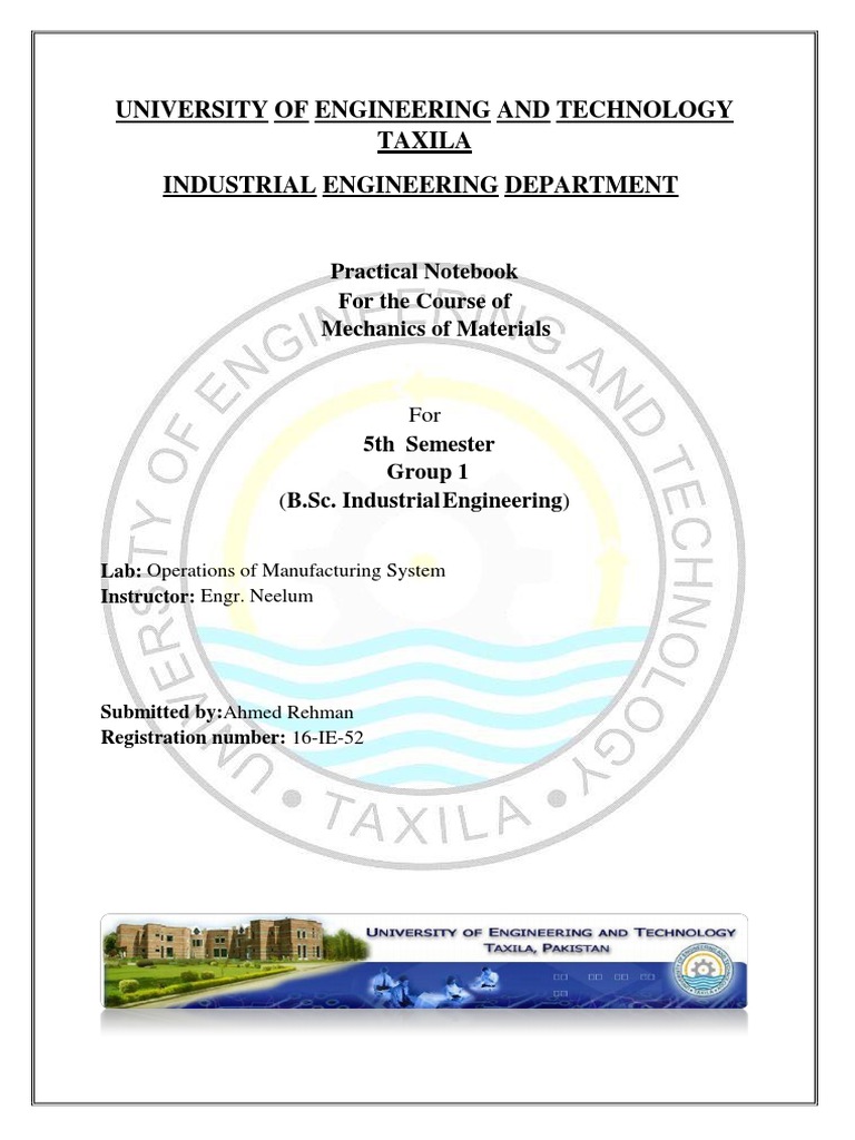 Title Page For Lab Notebook890 | PDF