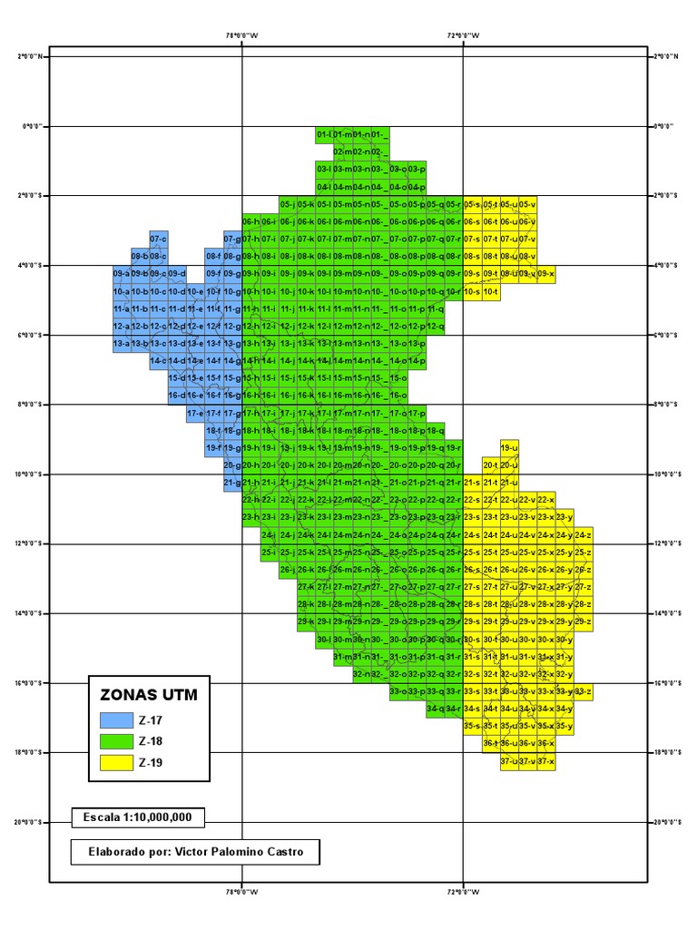 MAPA ZONAS UTM (Corregido) | PDF