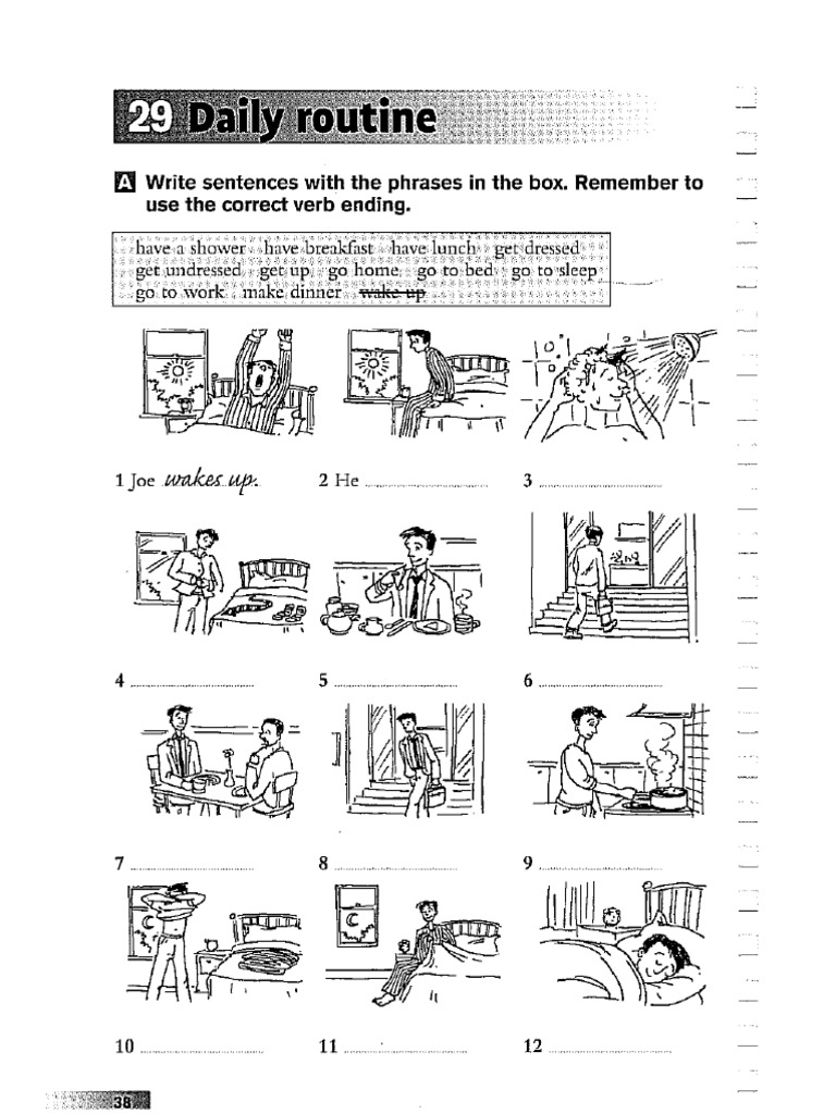 Daily Routine - Vocabulary Practice PDF | PDF