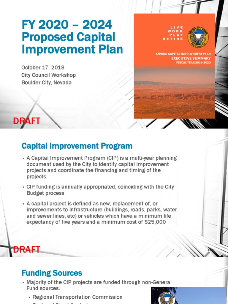 Boulder City Tentative Capital Improvement Plan Presentation and ...