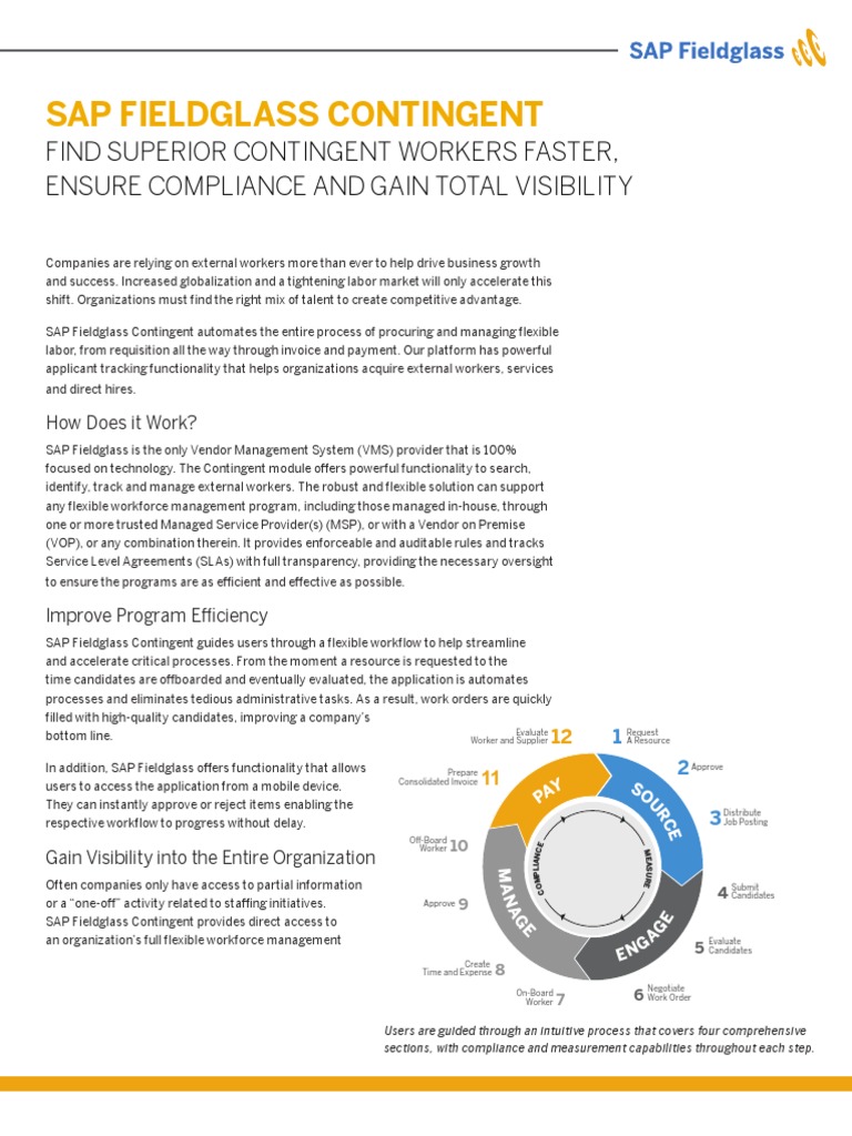 Sap Fieldglass Contingent: Find Superior Contingent Workers Faster ...