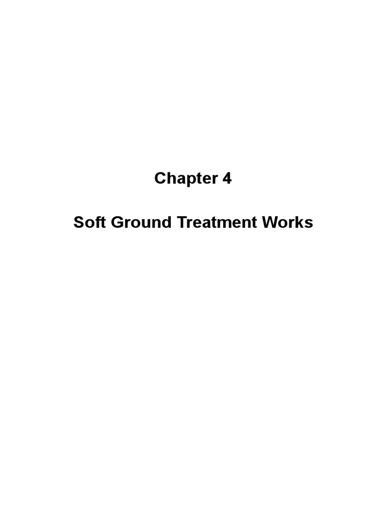 Soft Ground Treatment Works | PDF | Deep Foundation | Drainage