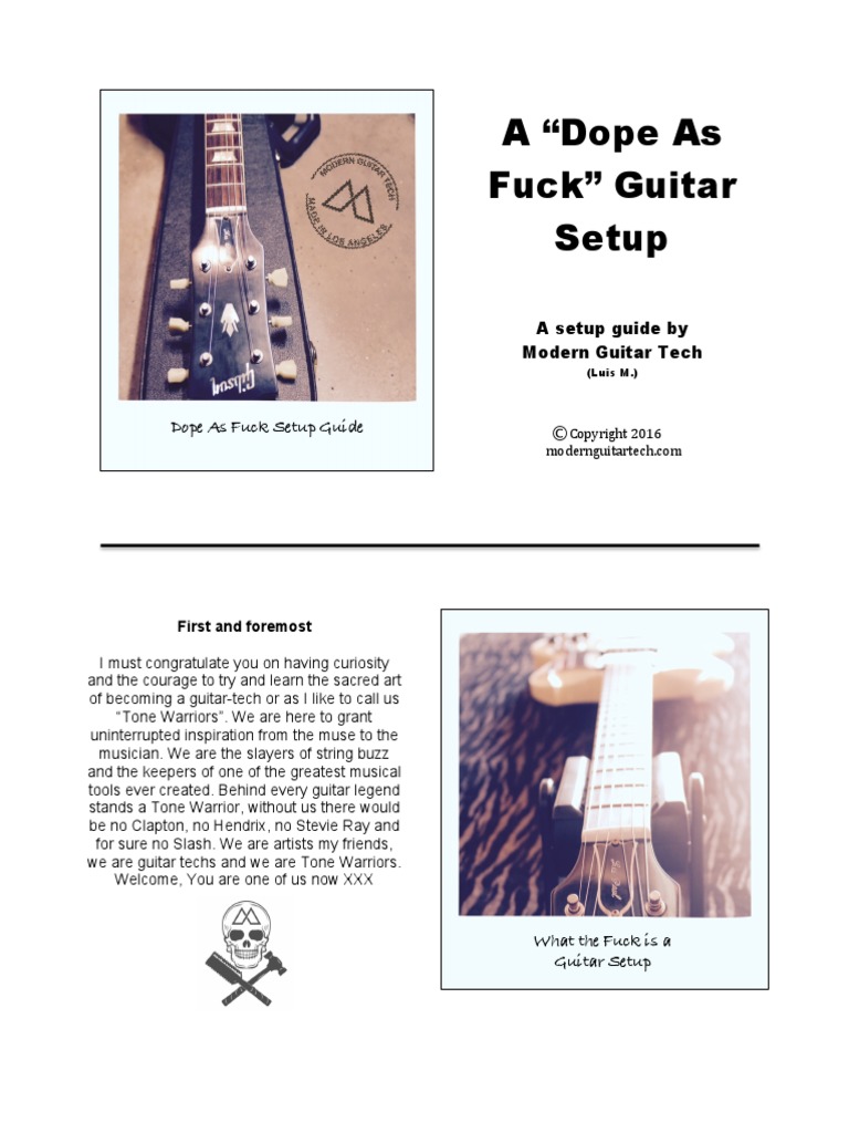 Guitar Setup Guide | PDF | Guitars | Components