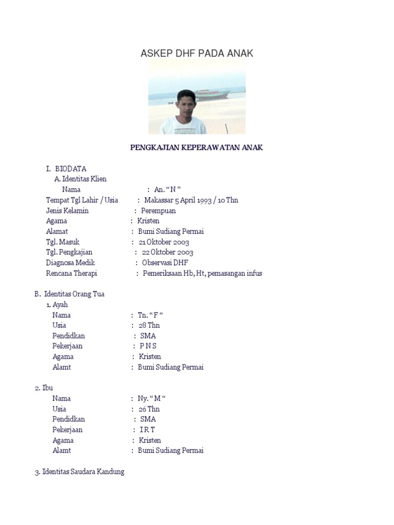 Asuhan Keperawatan DHF pada Anak | PDF