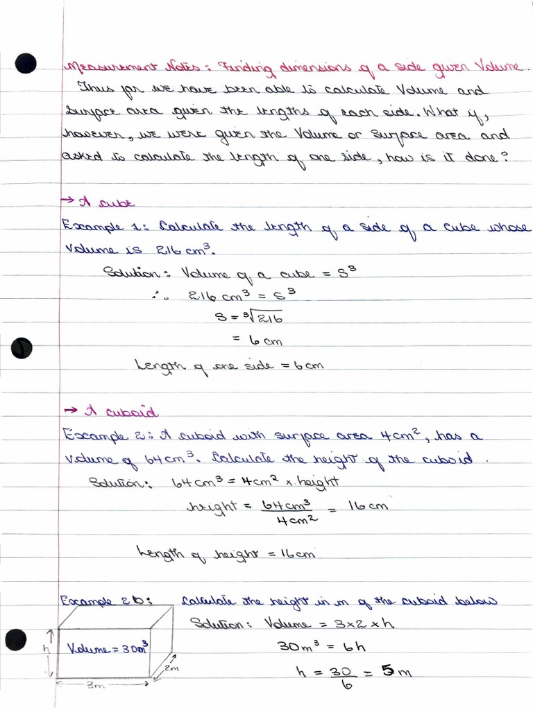 Measurement Notes | PDF