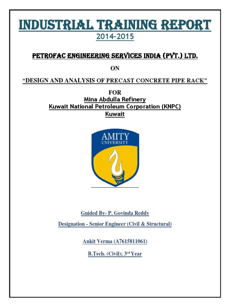 Analysis and Design On Pipe Racks | PDF | Beam (Structure) | Pipe ...
