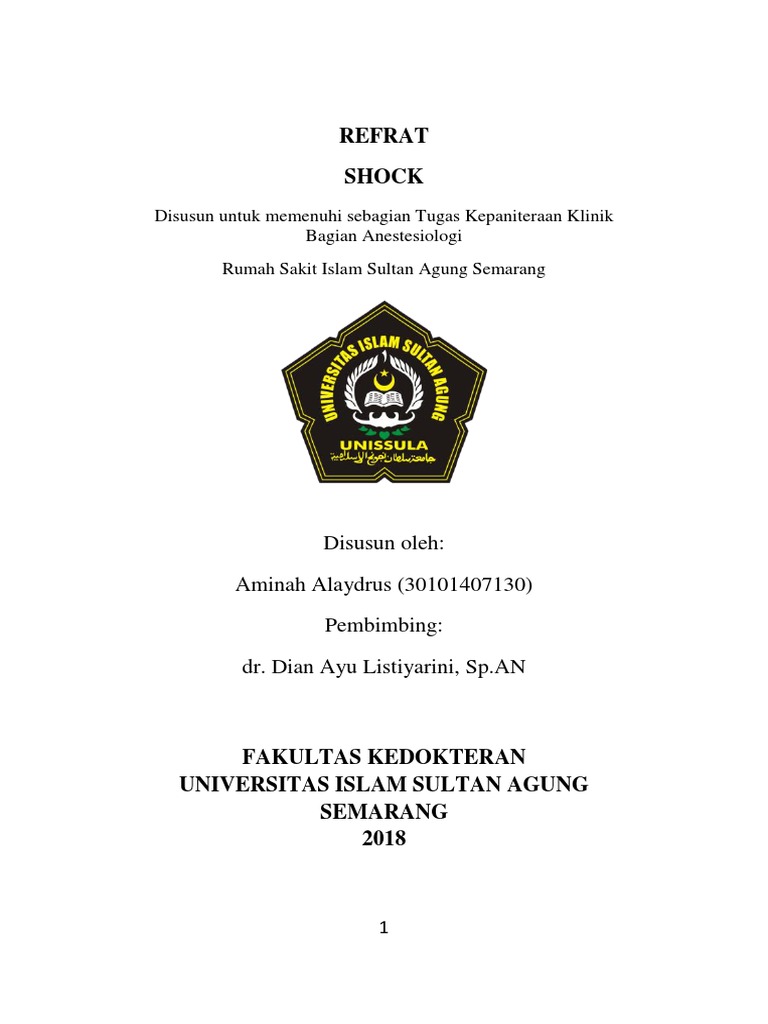 Syok: Jenis, Tanda Klinis, dan Penanganannya | PDF